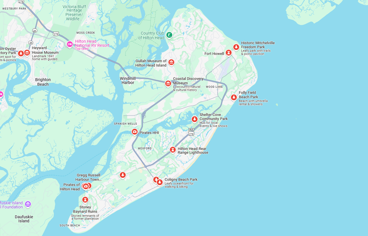Maps & Directions - Your Guide You Around Hilton Head & Sea Pines ...